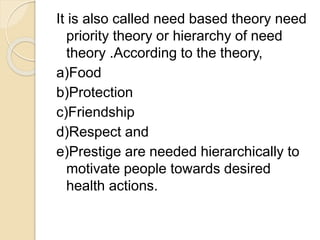 Theories of motivation | PPTX