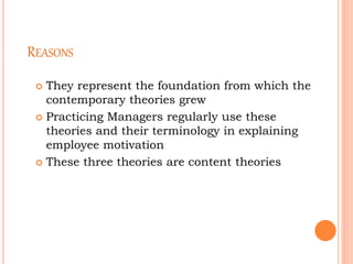 Theories of motivation | PPTX