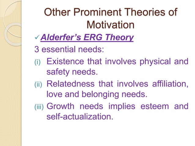 Theories of motivation: Maslow's hierarchy of needs | PPTX | Education