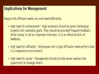 Theories of motivation report | PPTX