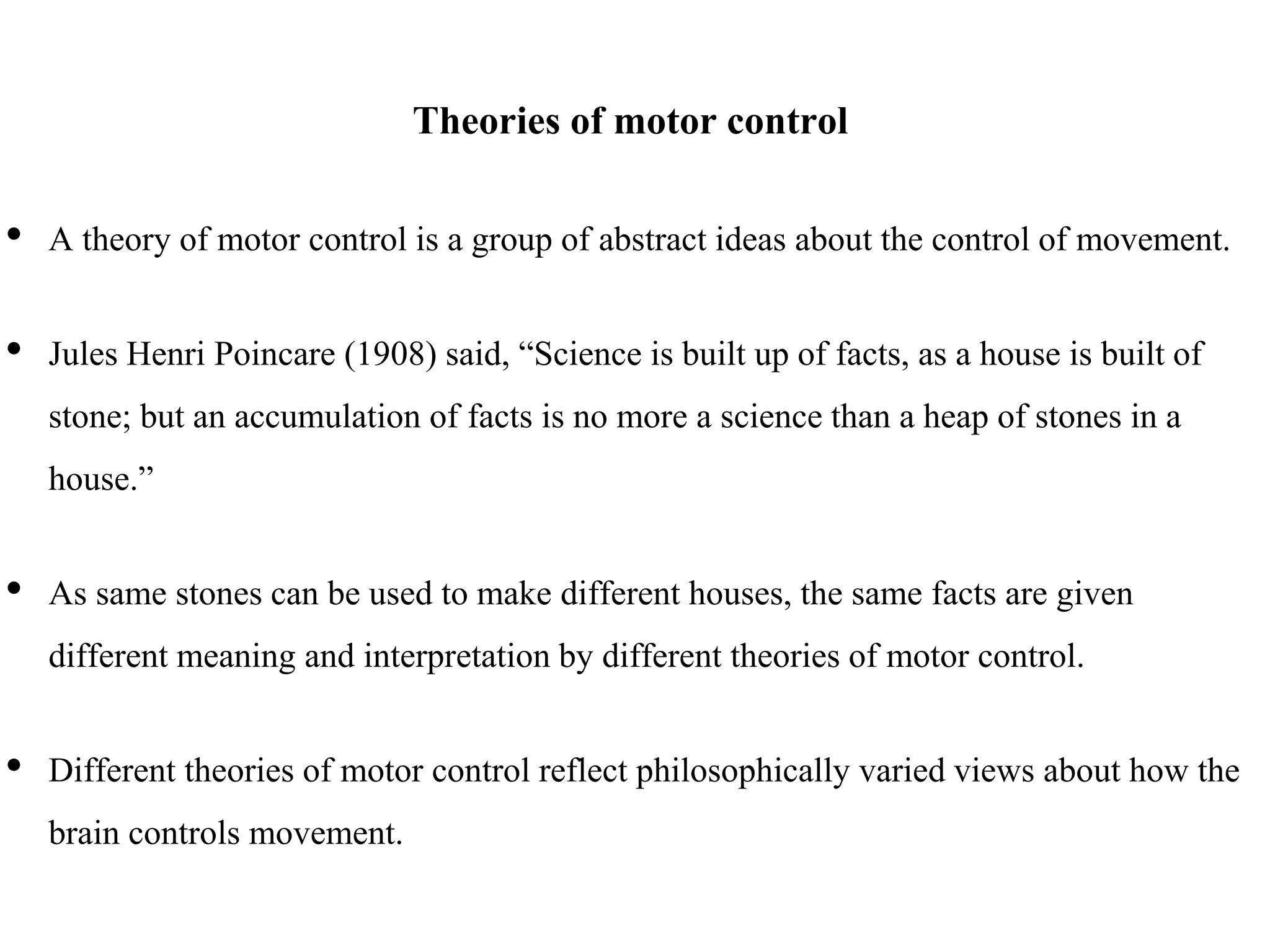 Theories of motor control | PPTX