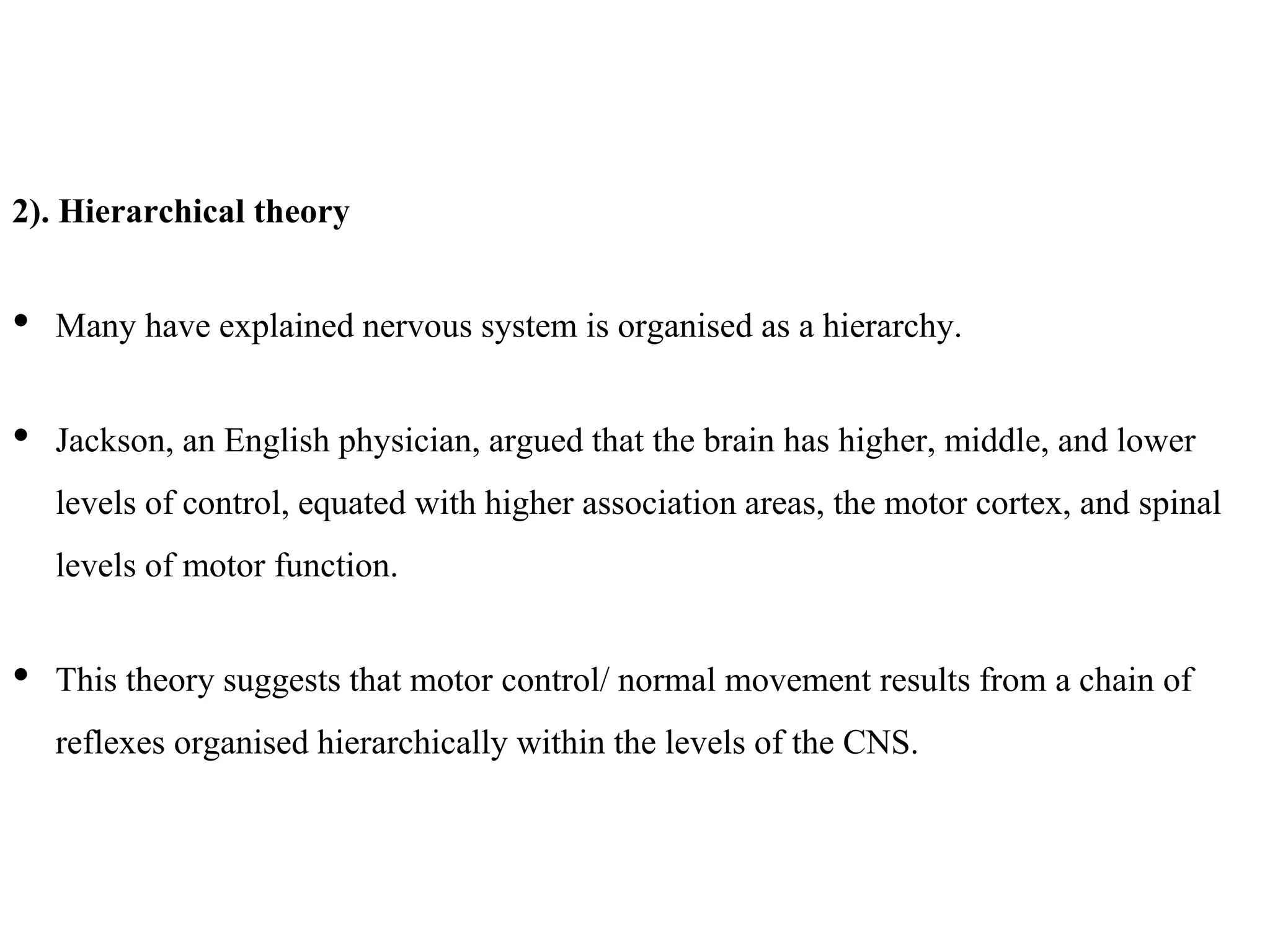 Theories of motor control | PPTX