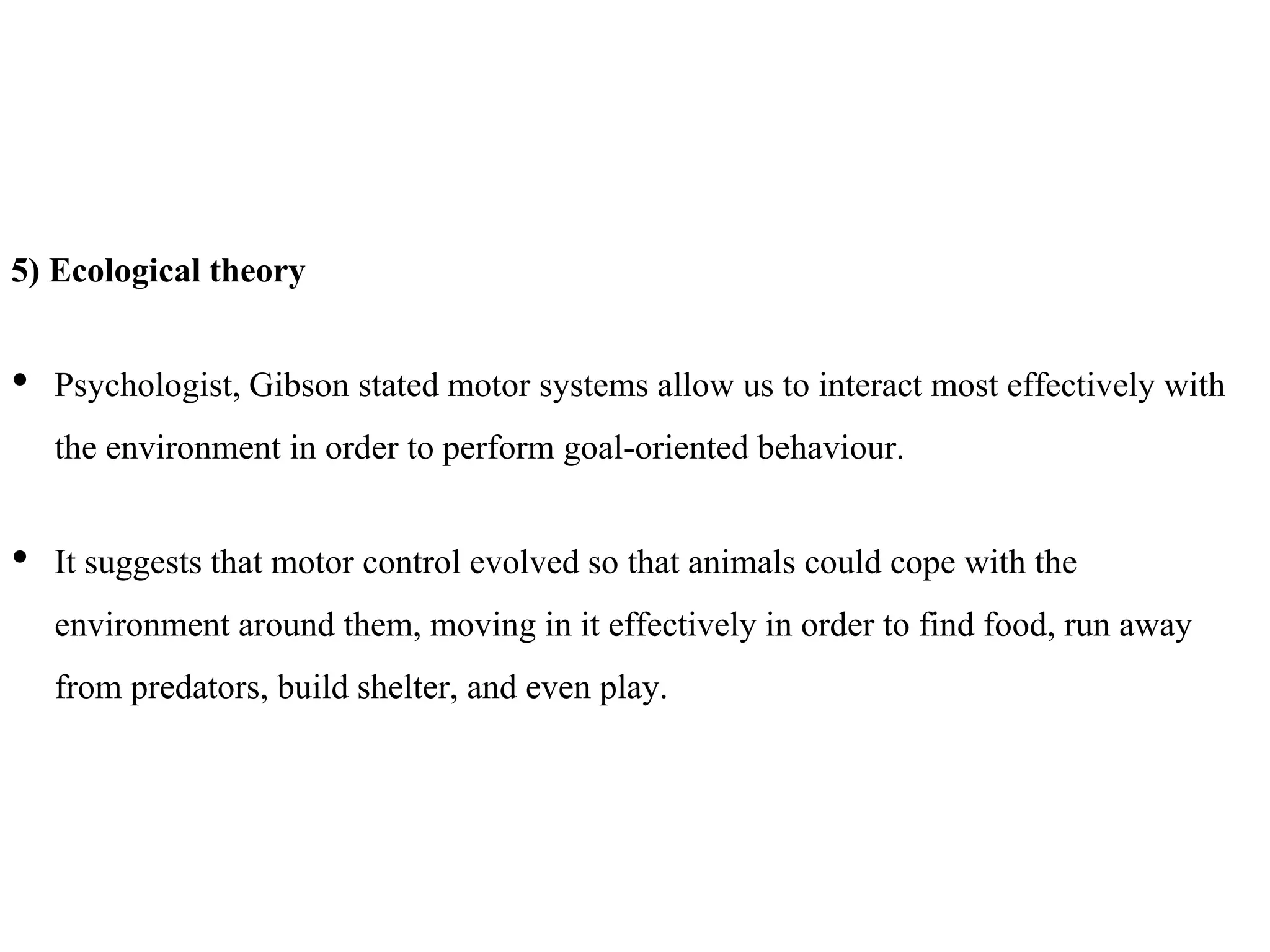 Theories of motor control | PPTX