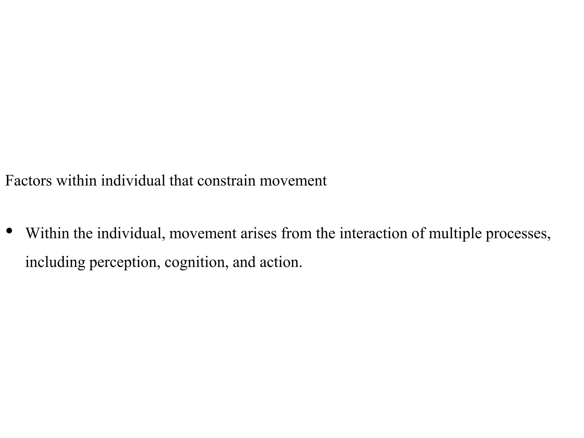 Theories of motor control | PPTX