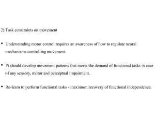 Theories of motor control | PPTX