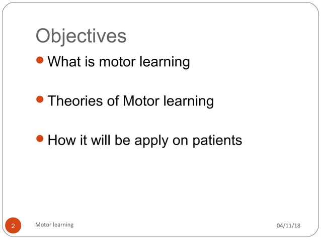 Theories of motor learning | PPT | Physical Therapy | Wellness