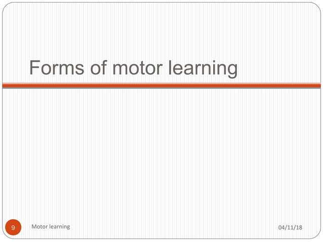 Theories of motor learning | PPT | Physical Therapy | Wellness