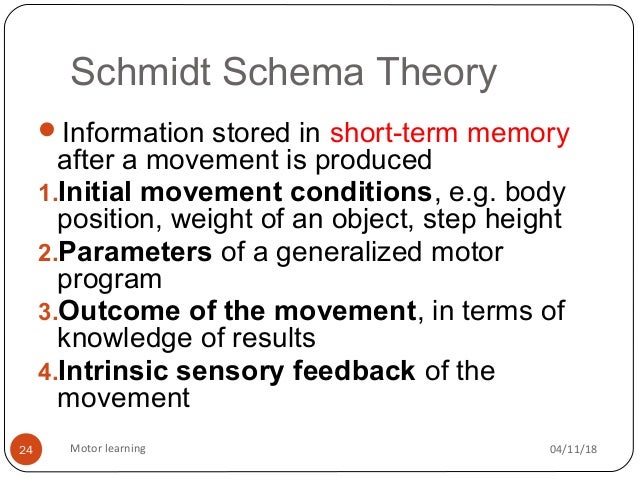 Theories of motor learning