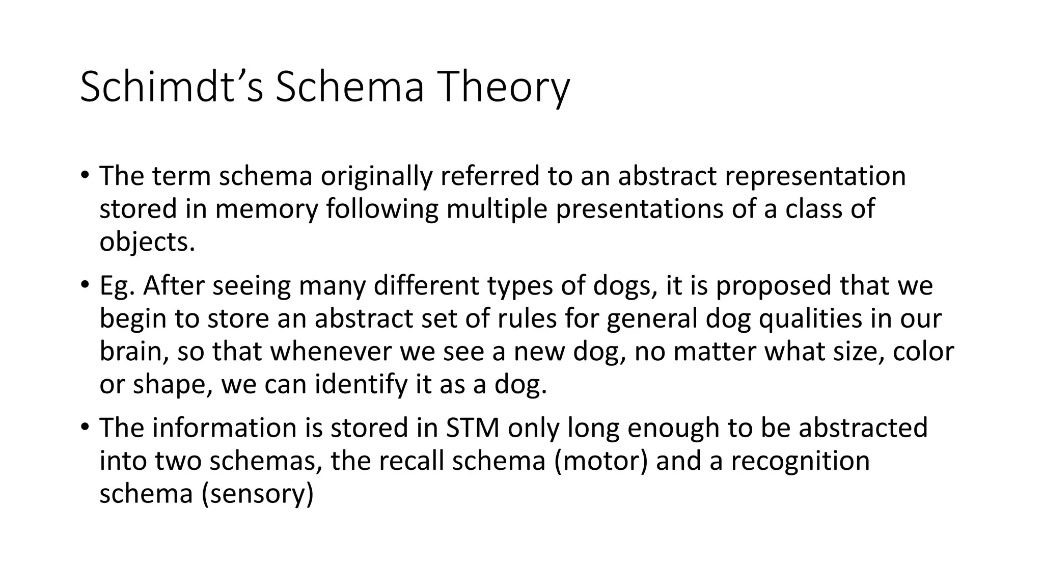 Theories of Motor Learning | PPTX