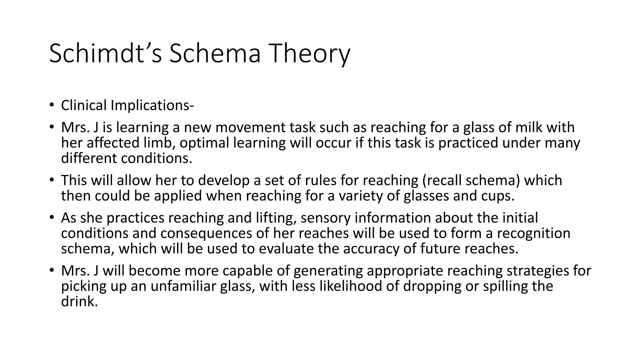 Theories of Motor Learning | PPTX