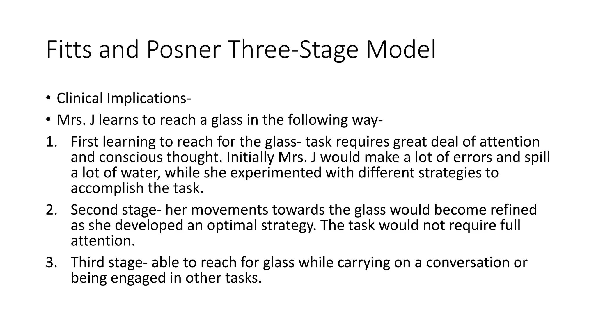 Theories of Motor Learning | PPTX