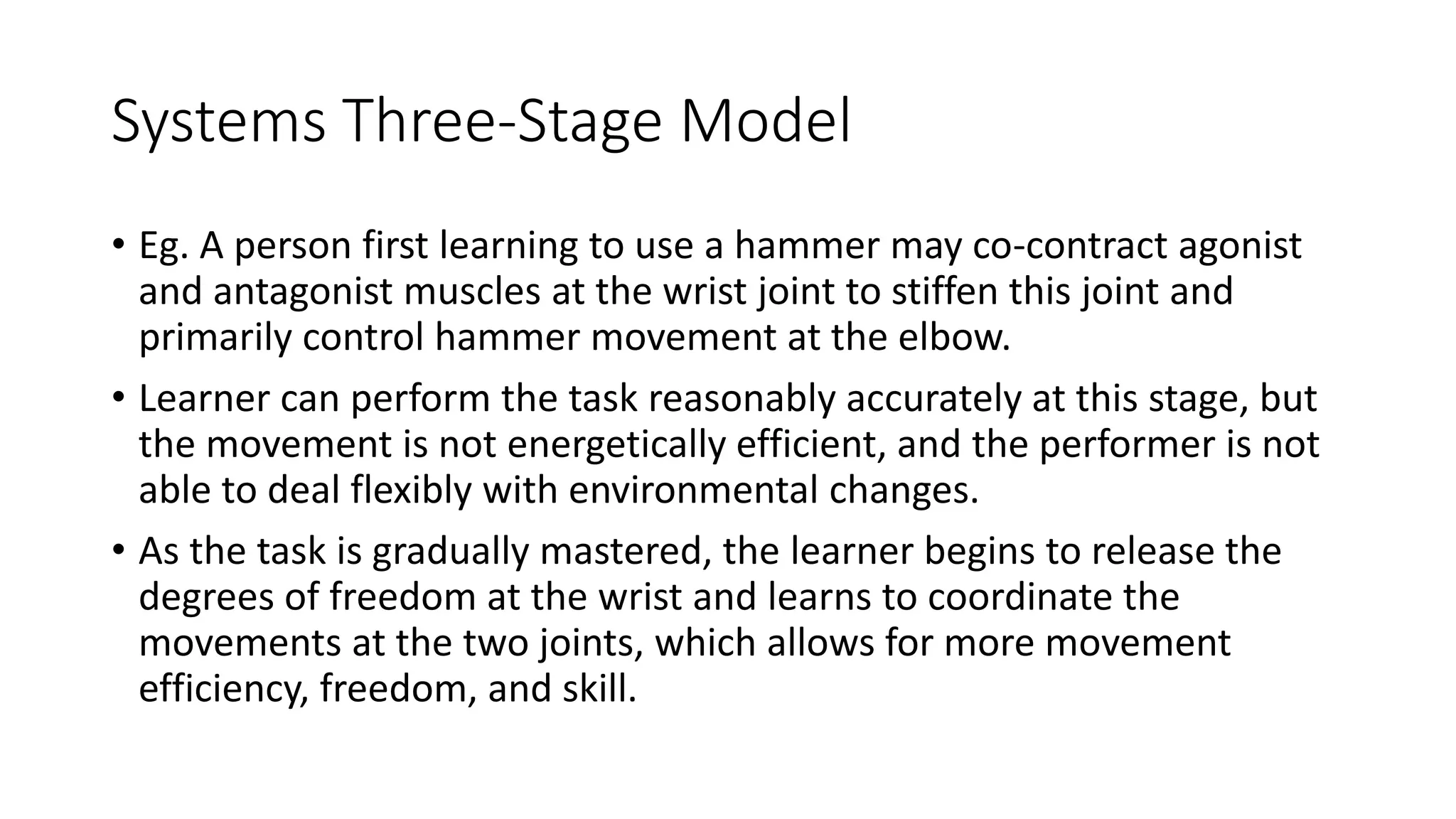 Theories of Motor Learning | PPTX