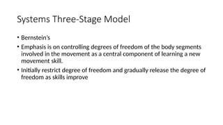 Theories of Motor Learning and types of learning | PPTX