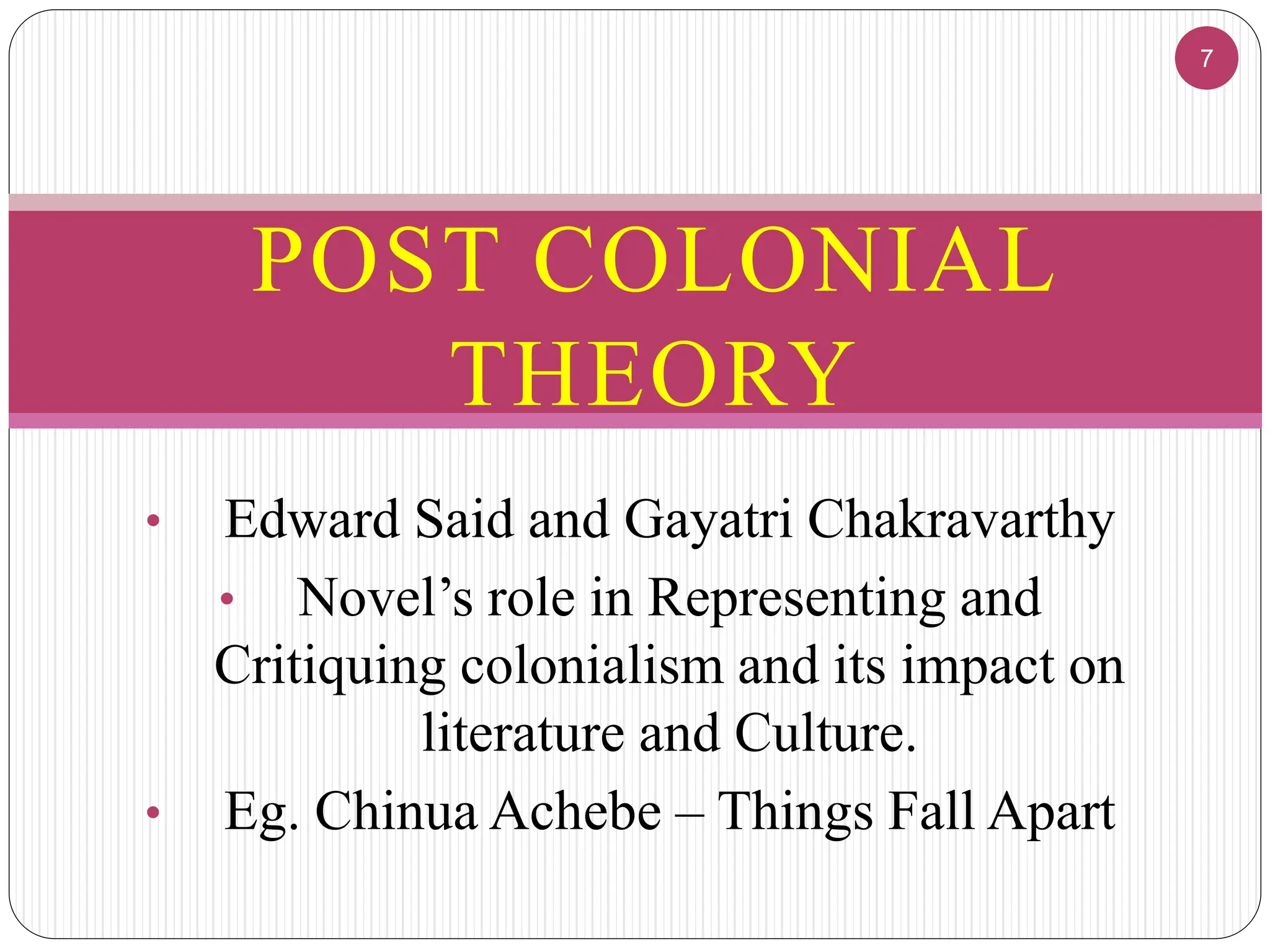 THEORIES OF NOVEL | PPTX