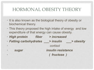 Theories of obesity and dieting | PPTX