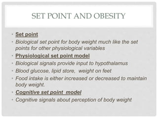 Theories of obesity and dieting | PPTX