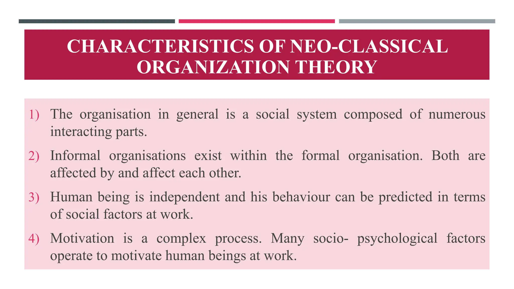 theories of organisation. Principle of organisation with theory ...