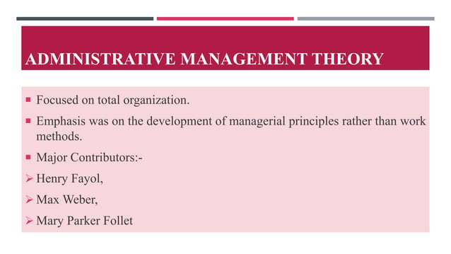 theories of organisation. Principle of organisation with theory ...