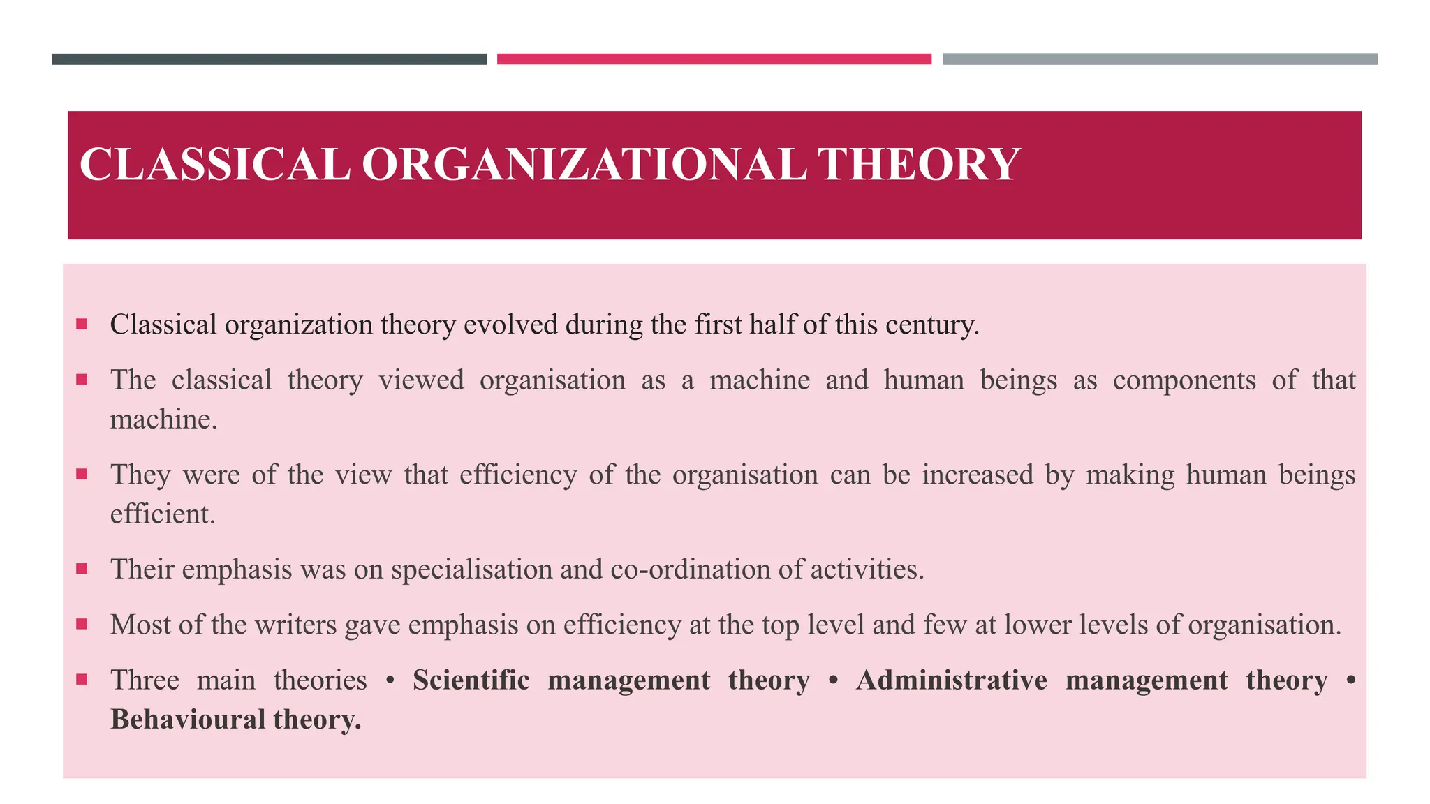 theories of organisation type of theory.pptx
