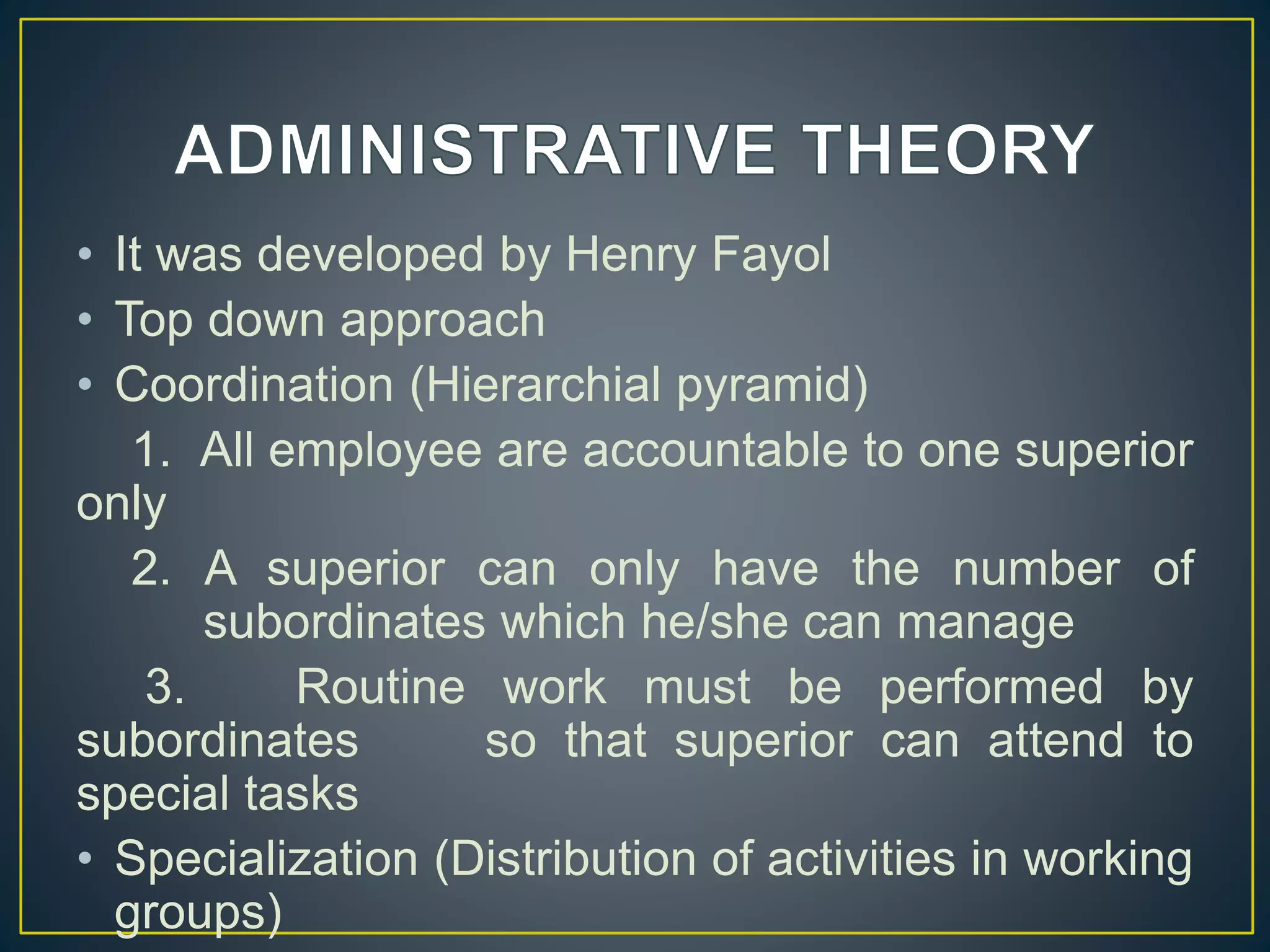 Theories of organizational behaviour | PPTX