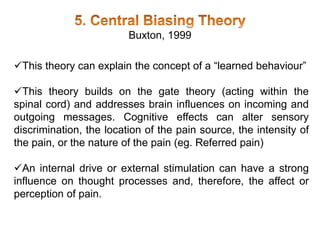 Gate Control Theory Example