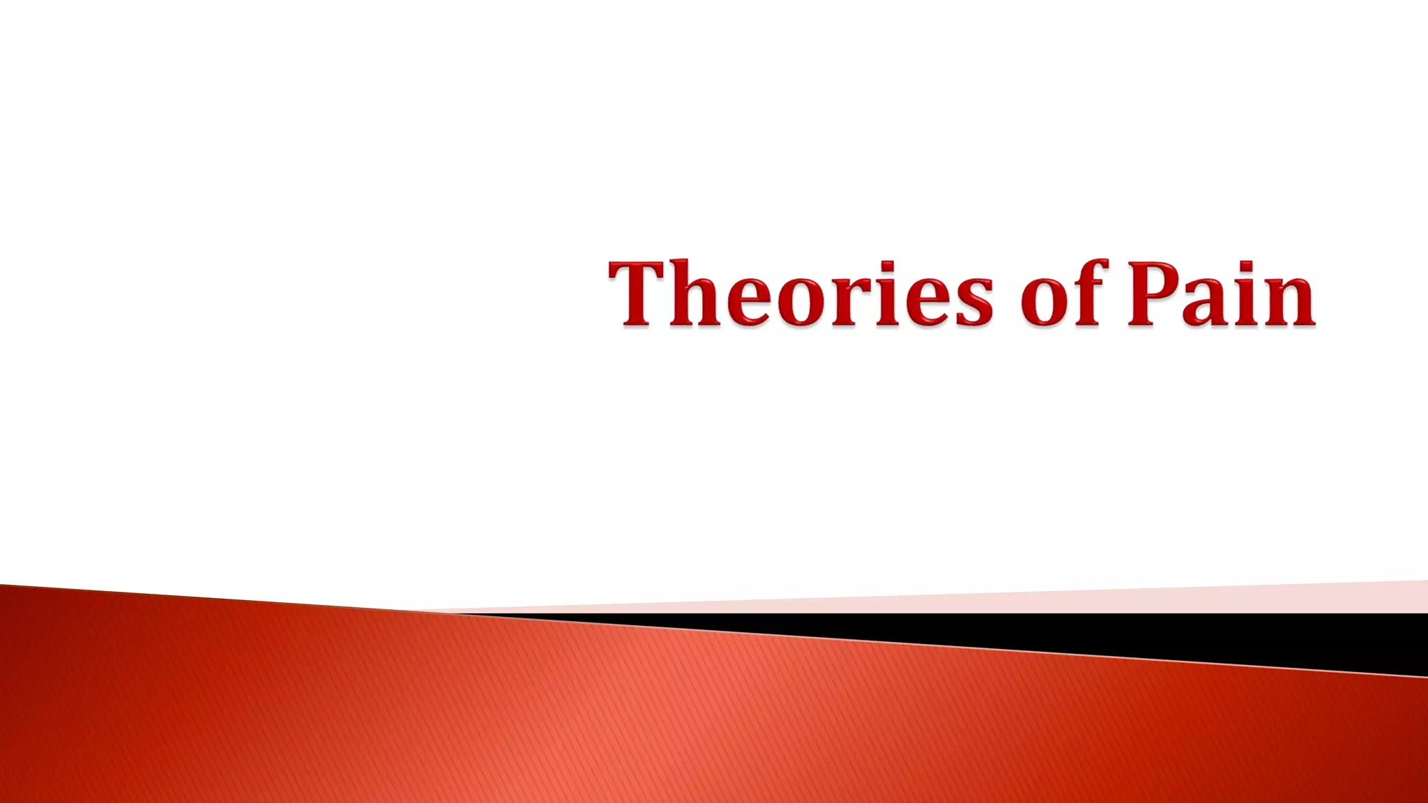 Theories of pain | PDF