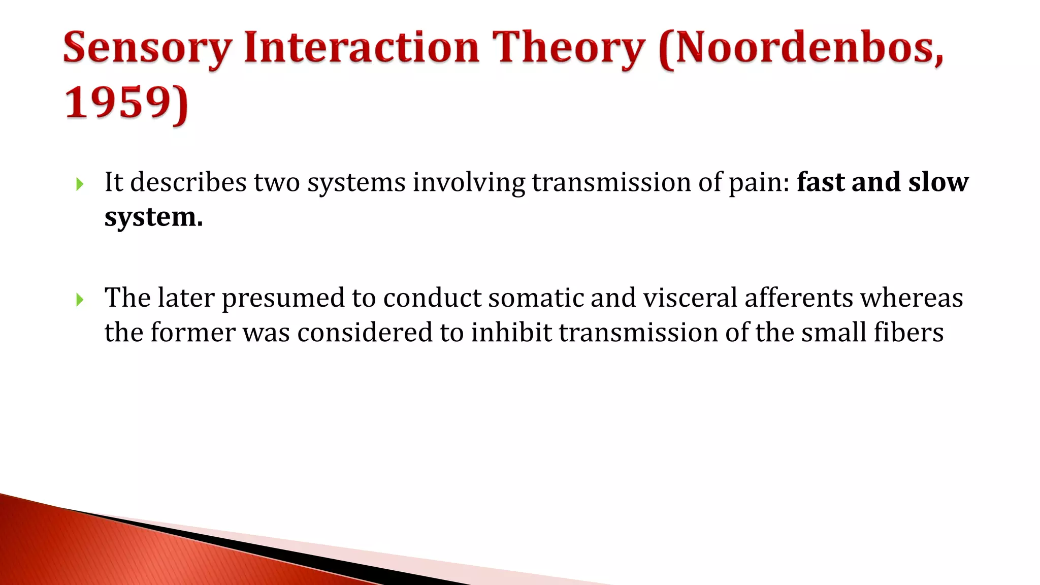 Theories of pain | PDF