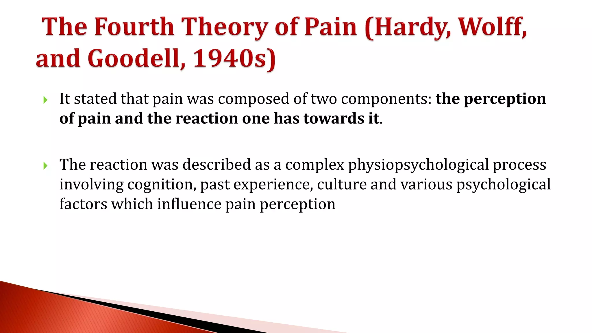 Theories of pain | PDF