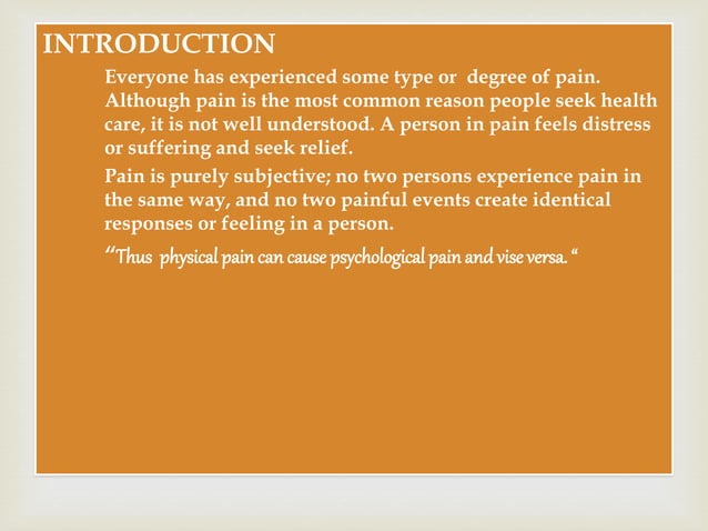 Theories of pain | PPTX | Physical Therapy | Wellness