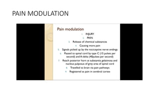 THEORIES OF PAIN - Pain gate theory , pain gate mechanism | PPTX