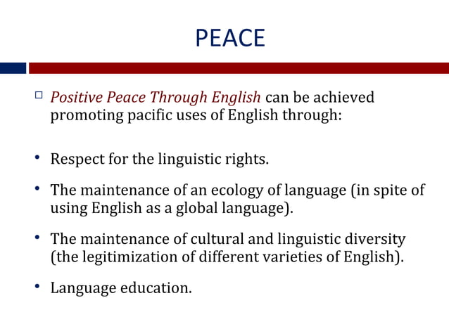 Theories of peace and conflict and their relationship | PPT