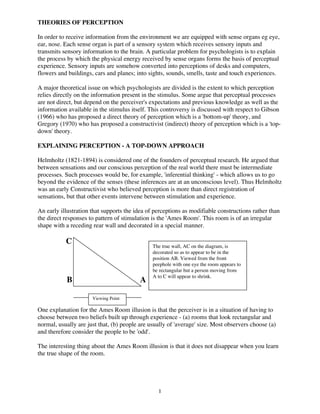 Psychology theories_of_perception.pdf notes | PDF