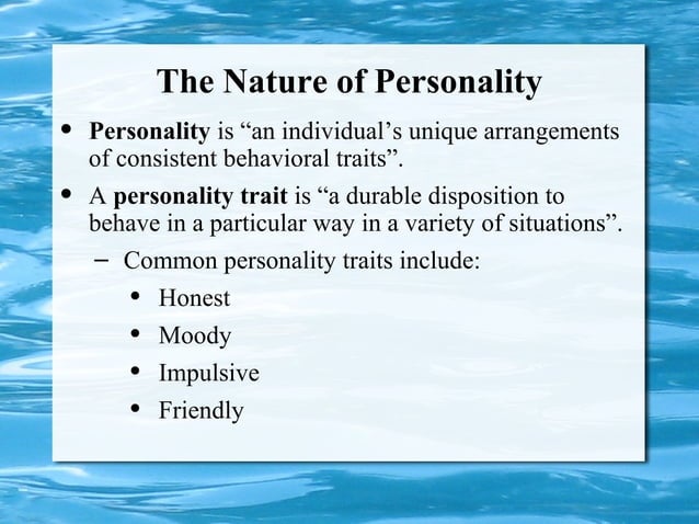 Theories of personality | PPT