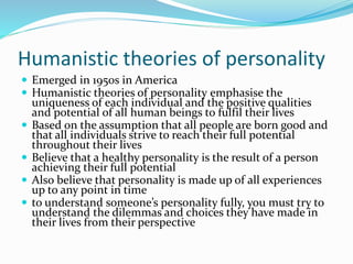 Theories of personality | PPTX