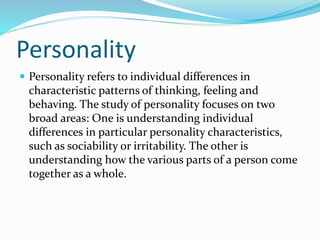 Theories of personality | PPTX