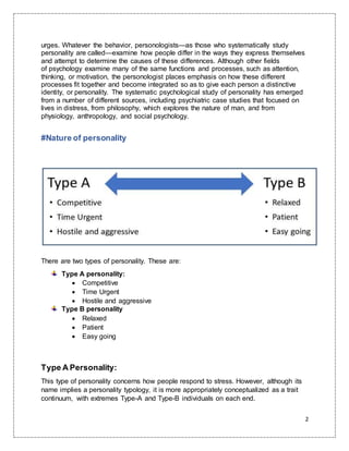 Theories of personality | DOCX