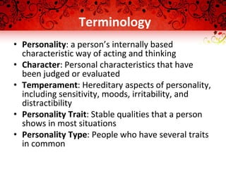 Theories of personality | PPTX