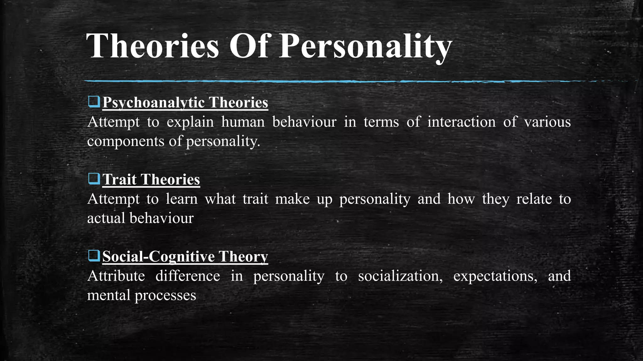 Theories of personality | PPTX