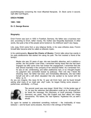 Theories of Personality.doc | Mental Health | Diseases and Conditions