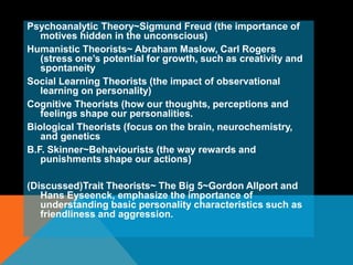 Theories of Personality | PPTX