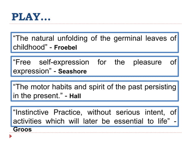 Theories of play | PPTX | Parenting Babies and Toddlers | Parenting