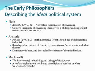 Theories of Political Science | PPTX