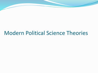 Theories of Political Science | PPTX