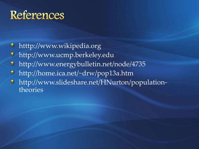 Theories of population | PPTX