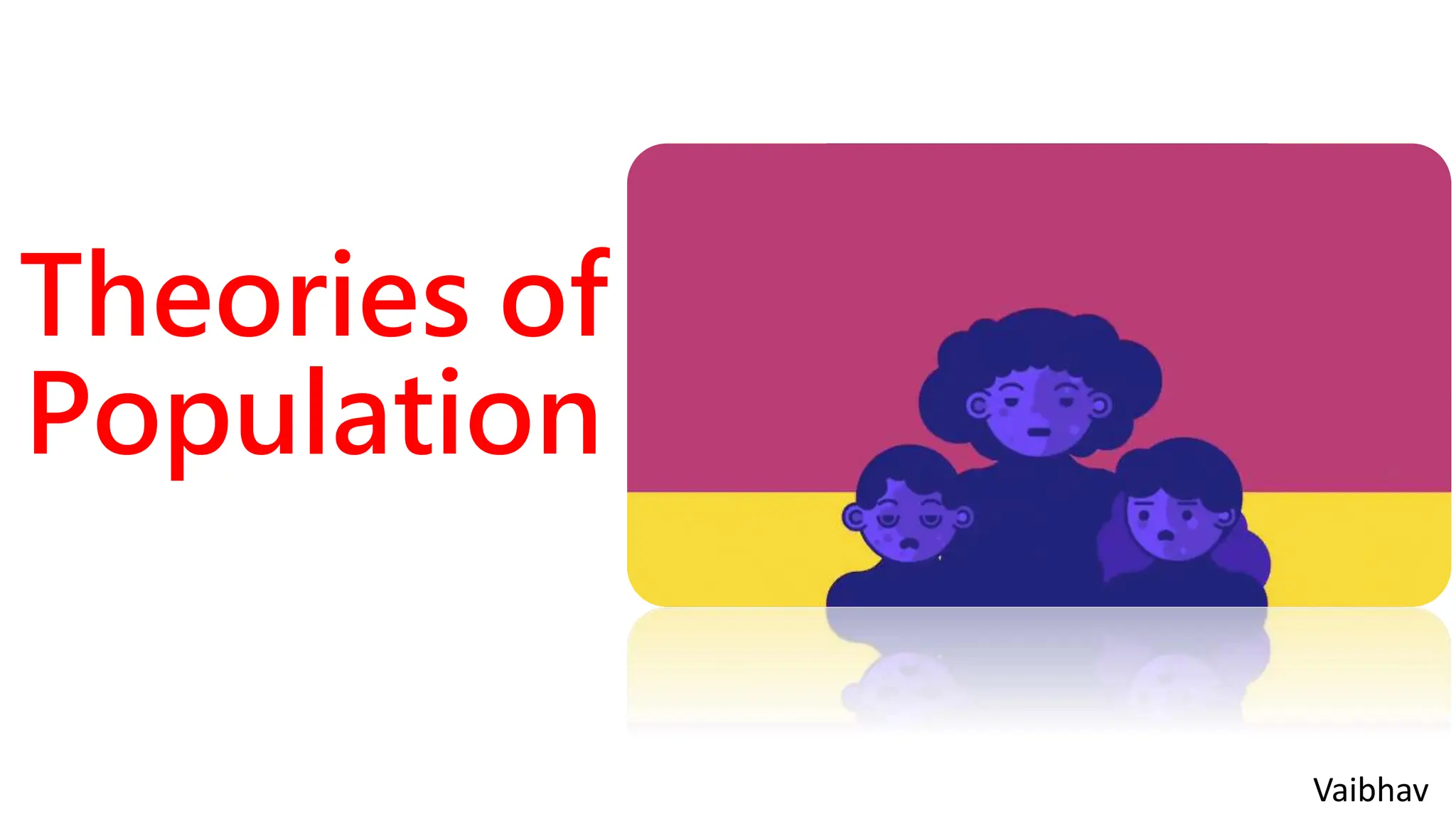 Theories of Population: 1. The Malthusian Theory of Population 2. The ...