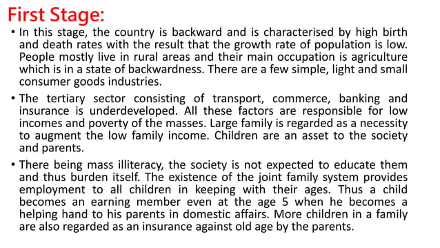Theories of Population: 1. The Malthusian Theory of Population 2. The ...