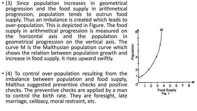 Theories of Population: 1. The Malthusian Theory of Population 2. The ...
