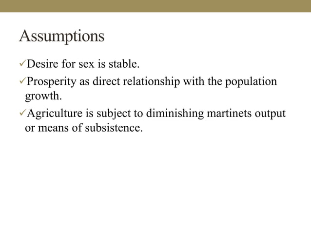Theories of population growth Malthus Theory | PPTX