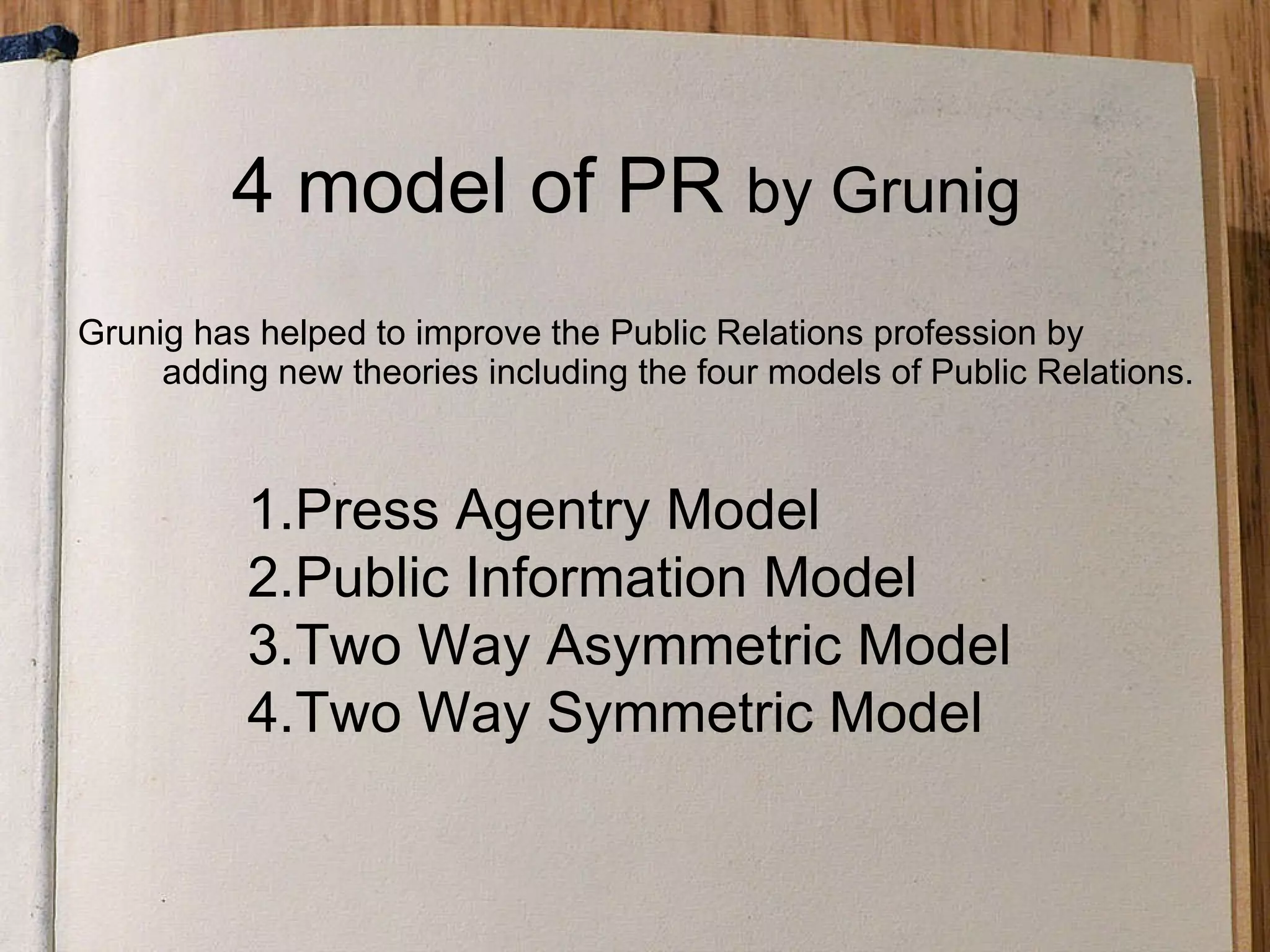 Theories of pr - 4 model | PPT