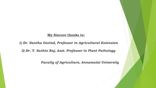 Theories of Programme Planning - Arunkumar R, Annamalai University | PPT